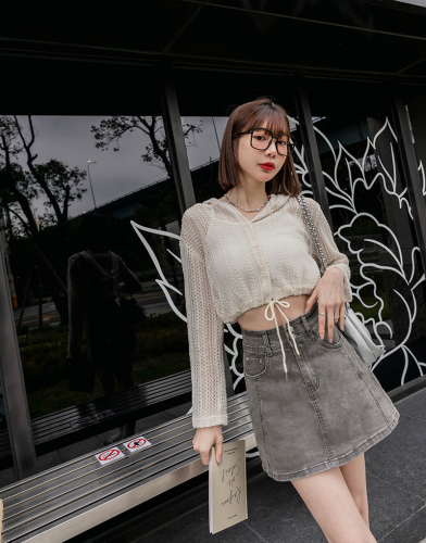 -5KG收腹系列-牛仔車線褲裙 - SEOUL MATE 首爾妹